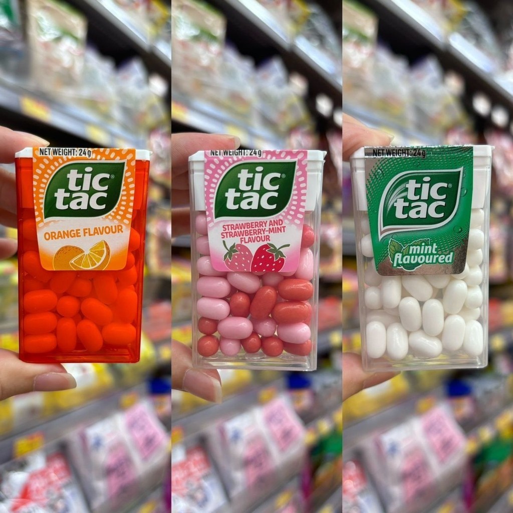 ฮ่องกงนําเข้า TicTac Fresh Mint Tick Mini Snacks Mint Lozenges Lozenges ...