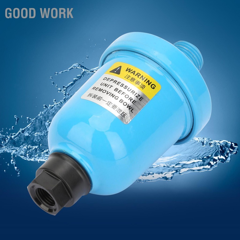 Good Work G1/2 1.0Mpa วาล์วระบายน้ำอัตโนมัติ Aluminium Auto Drainer ...