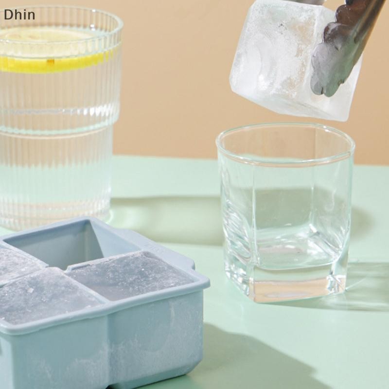 [Dhin] แม่พิมพ์ซิลิโคนน้ําแข็งขนาดใหญ่ 2 นิ้วถาดน้ําแข็งขนาดใหญ่พร้อมฝา ...