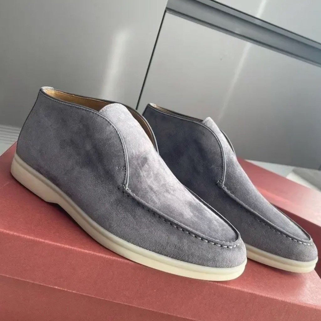 ACX4 Loro Piana Classic Genuine Leather Slip-On British Style Low Heel ...