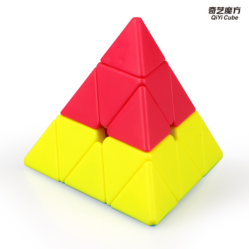 Qiyi Volcano Pyramid Cube Three-Color Pyramid Cube Educational Cube Toy ...