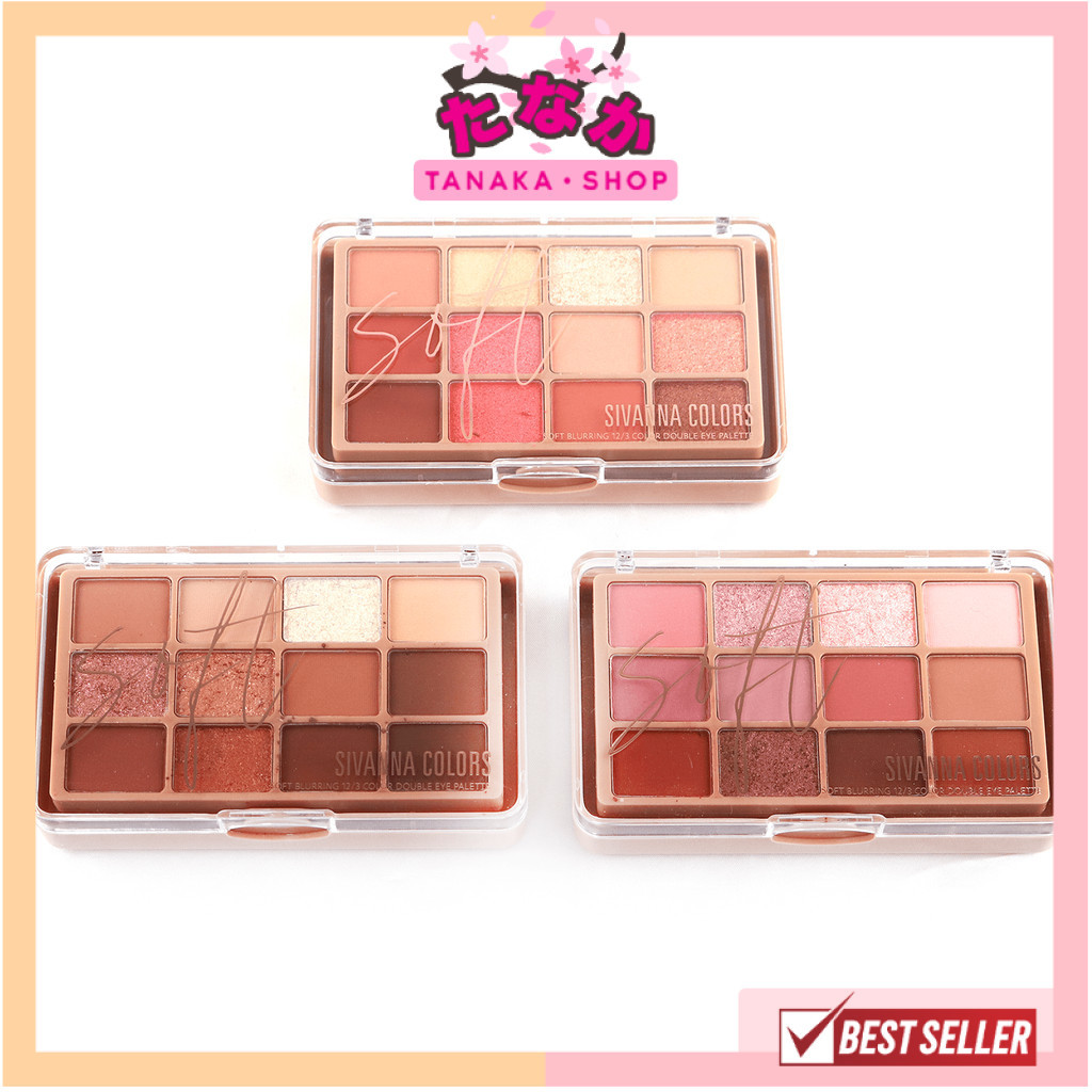 HF620 Sivanna Colors Soft Blurring Doulblr Eye Palette อายแชโดว์12 สี ...