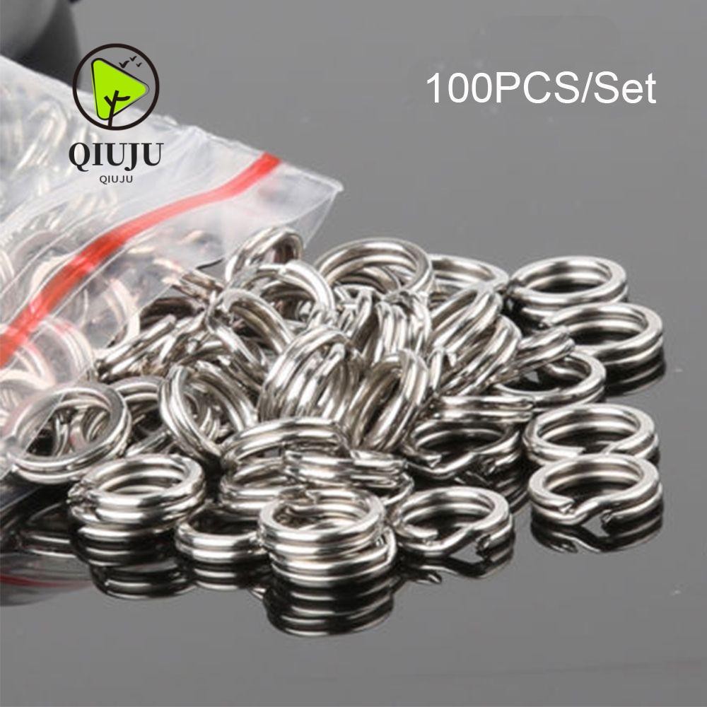 Qiju 100PCS Fish Connector คุณภาพสูง 16 ขนาดแบบพกพา Line Tackle หมุน Snap | Shopee Thailand