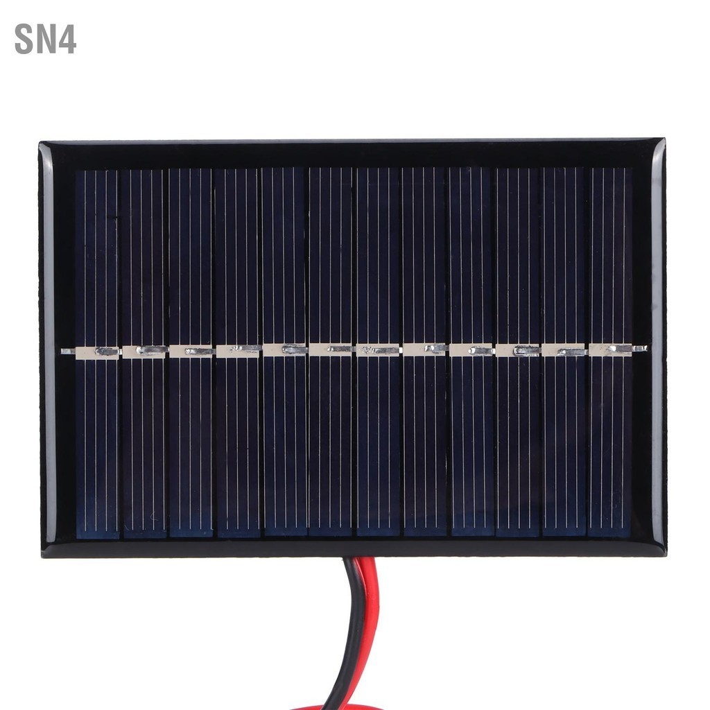 SN4 0.6W 6V แผงโซลาร์เซลล์โมดูลแบบพกพา DIY Polysilicon Solar Charger สำหรับของเล่นไฟ 3.7V ...