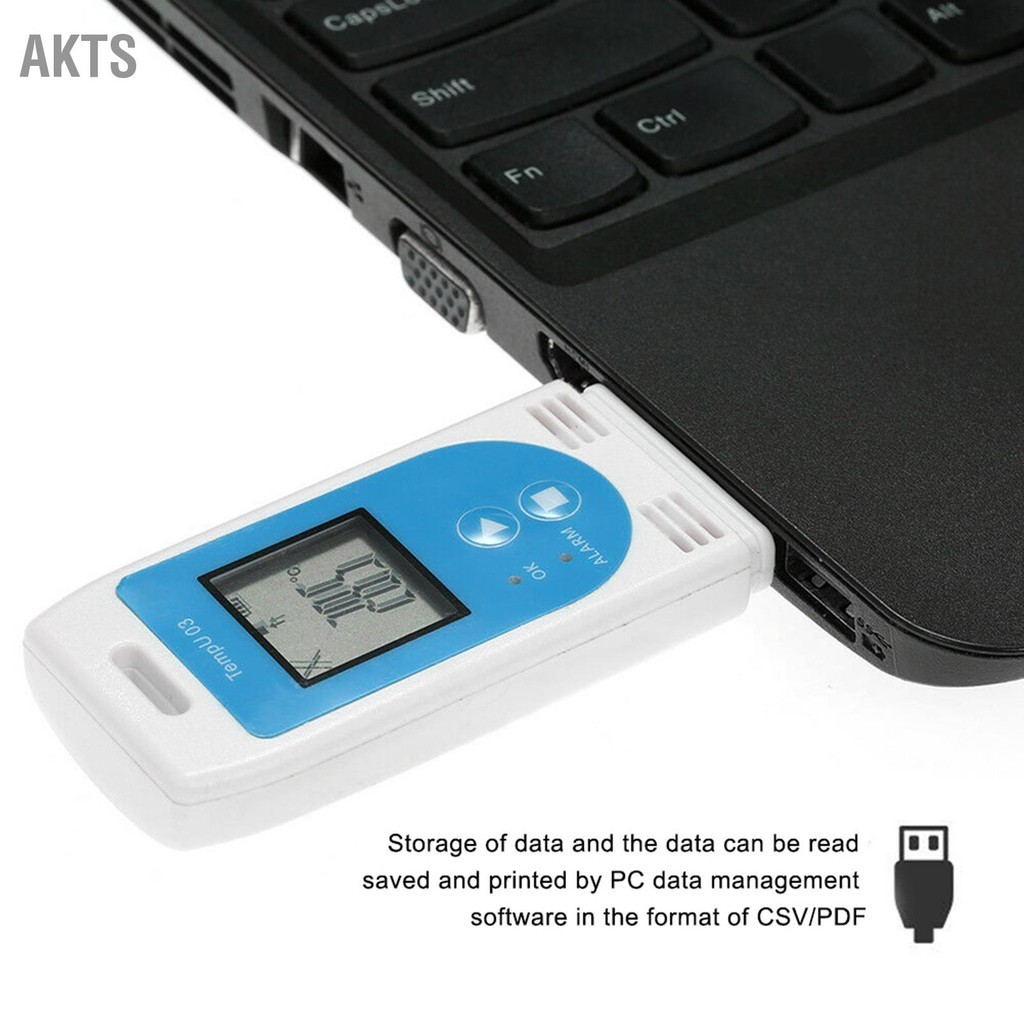 AKTS LCD USB อุณหภูมิและความชื้น Data Logger PDF GSP Datalogger ...