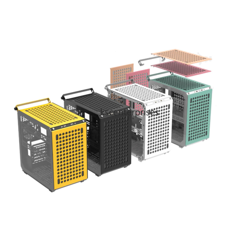 CASE Cooler Master QUBE 500 Flatpack Black Small High Airflow Mid-Tower ...