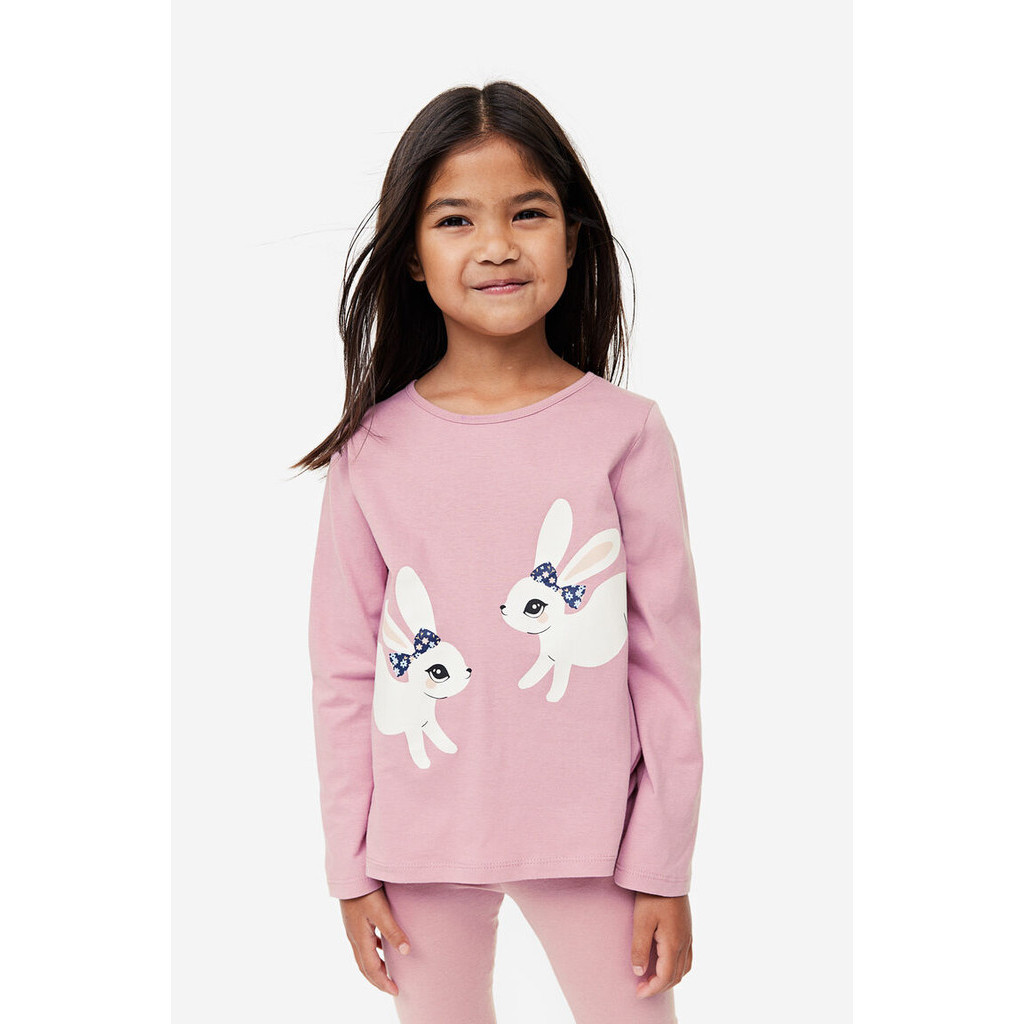 H&M Girl 5-pack long-sleeved tops 1197344_2 | Shopee Thailand