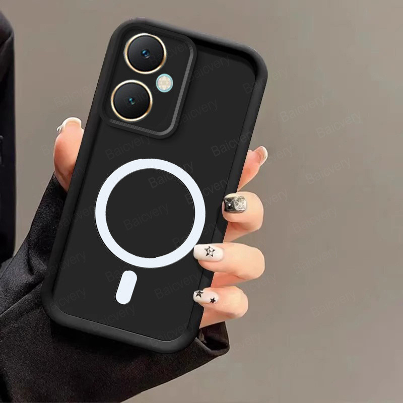 เคสโทรศัพท์ OPPO A59 5G CPH2617 คุณภาพสูงแม่เหล็กไร้สายชาร์จสติกเกอร์ ...