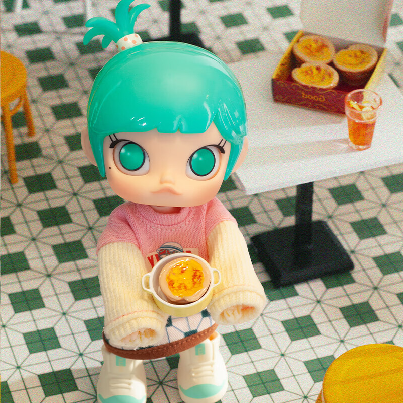 Pop MART POP MART Molly Little Gourmet 1/12 Action Figure BJD ตุ๊กตา ...