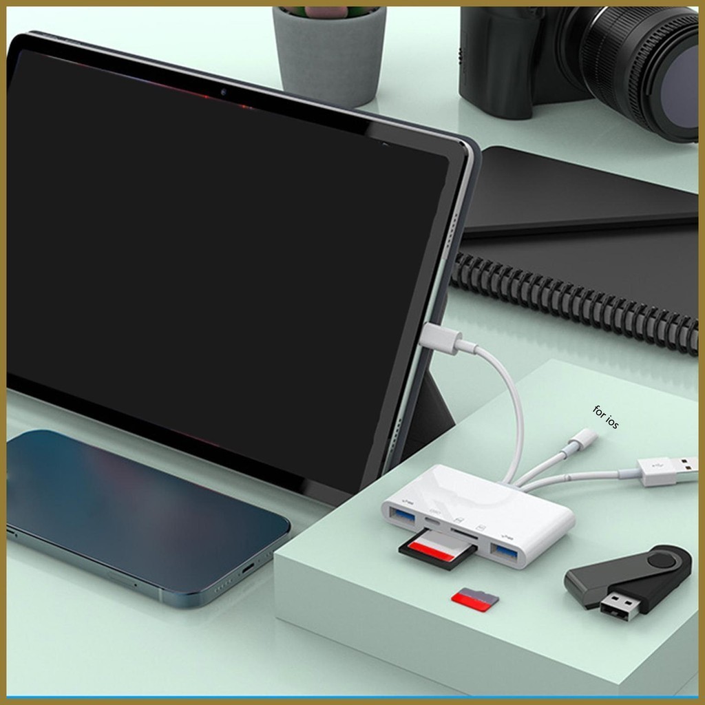 เครื ่ องอ ่ านการ ์ ดโอนความเร ็ วสูง 5-in-1 Hub Converter TF Card OTG ...