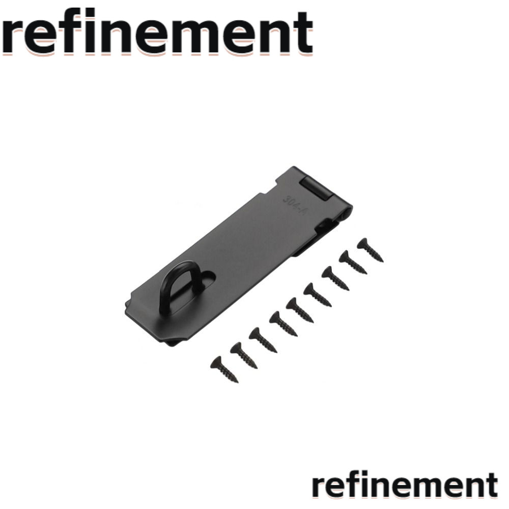 Refinement 1/2 pcs กุญแจล ็ อค,พร ้ อมสกรู Matte Black Hasp Lock Latch ...