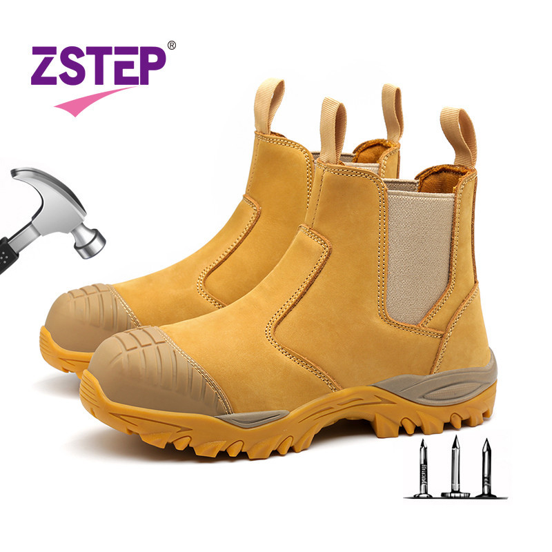 ZSTEP รองเท้าบู๊ทนิรภัย Safety Boots Chelsea รองเท้าทำงาน รองเท้าหัว ...