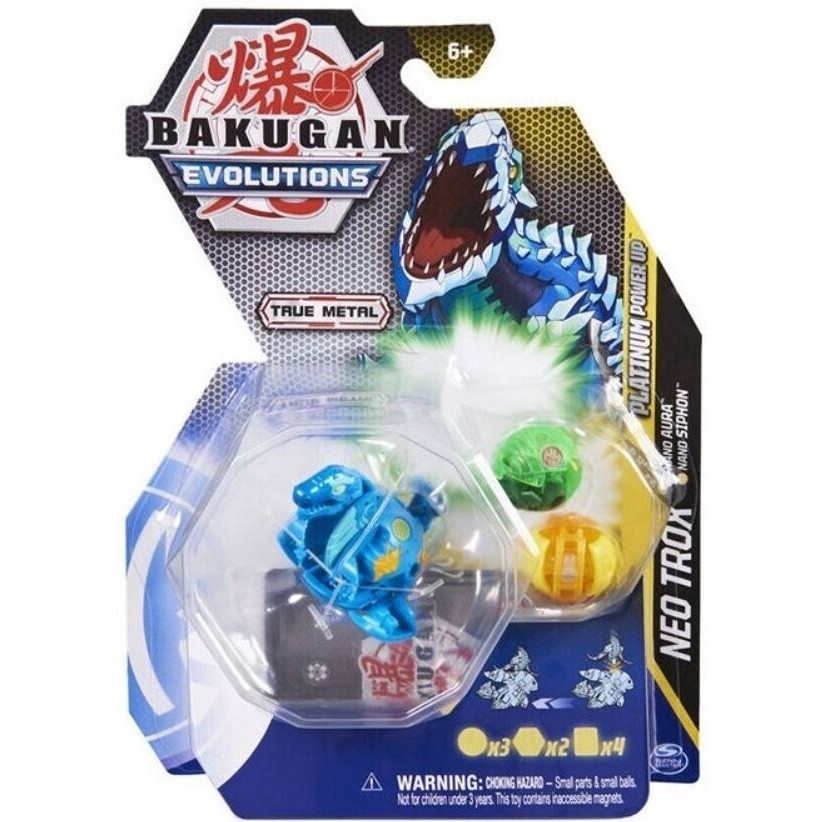 Bakugan EVOLUTIONS PLATINUM POWER UP TRUE METAL Neo Trox | Shopee Thailand