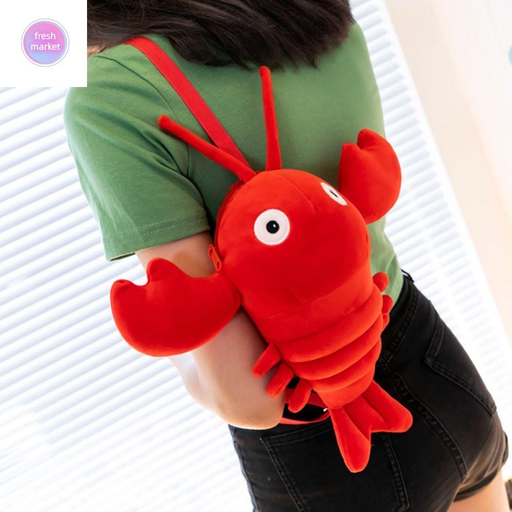 Freshmarket Crayfish Plush กระเป๋าแฟชั่น Kawaii ตุ๊กตาของเล่นกระเป๋า ...