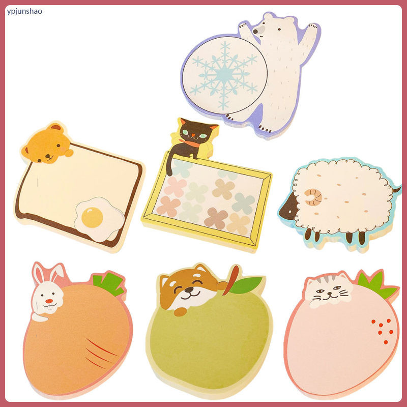 สมุดจดบันทึก 7 ชิ้น Memo Flags Notes Cute Design Students Stationery ...