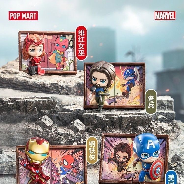 Popmart POPMART Marvel Photo Frame Series รูป Mystery Box ของขวัญรูปอิน ...