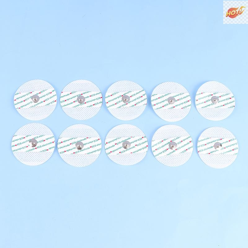 Meet 10 ชิ้น ECG EKG Electrode Patch ทางการแพทย์ทิ้ง ECG อุปกรณ์เสริม ...