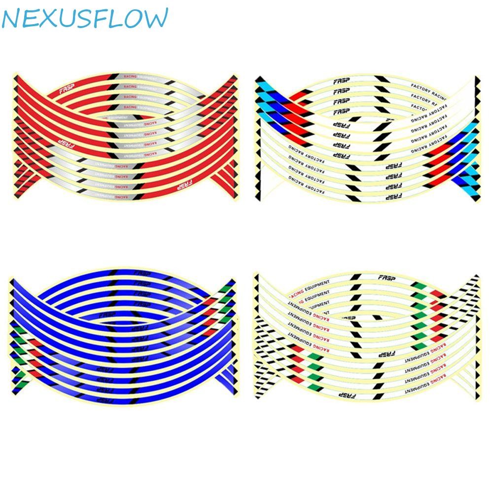 Nexusflow สติ๊กเกอร์ติดล้อรถจักรยานยนต์สติ๊กเกอร์จักรยานอุปกรณ์มอเตอร์ไซค์สําหรับ KTM Universal ...