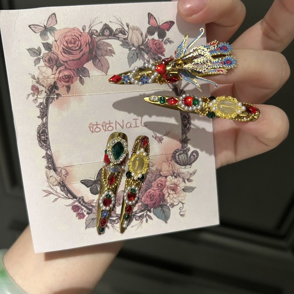 Pdd// Phoenix Empress Armor Xi Fei Back to the Palace เล็บสไตล์โบราณ ...