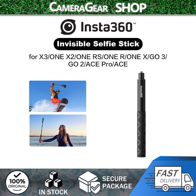 【Gold】Original Insta360 114cm Invisible Selfie Stick for x4/ACE Pro/ACE/GO 3S/GO 3/X3/ONE X2/ONE ...