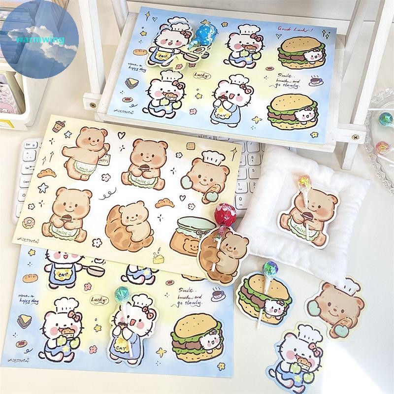 Warmwing การ์ตูนเนยหมี KT Sanrio Hello Kitty Lollipop กระดาษแข็ง ...