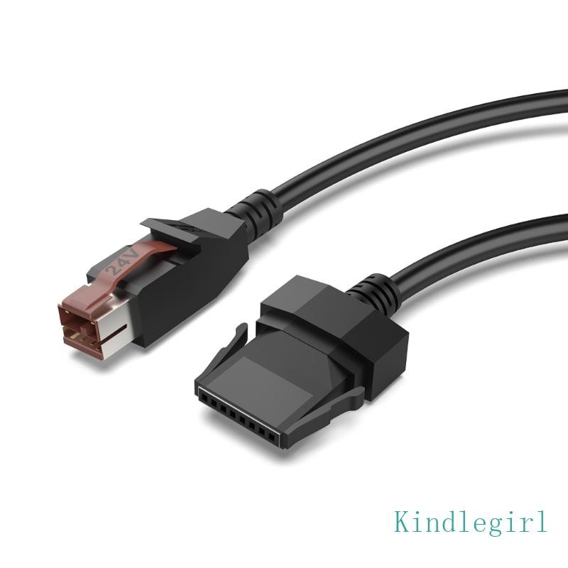 Hsv 24V Power Data Line Cable สําหรับเครื่องพิมพ์ POS Systems Scanning ...