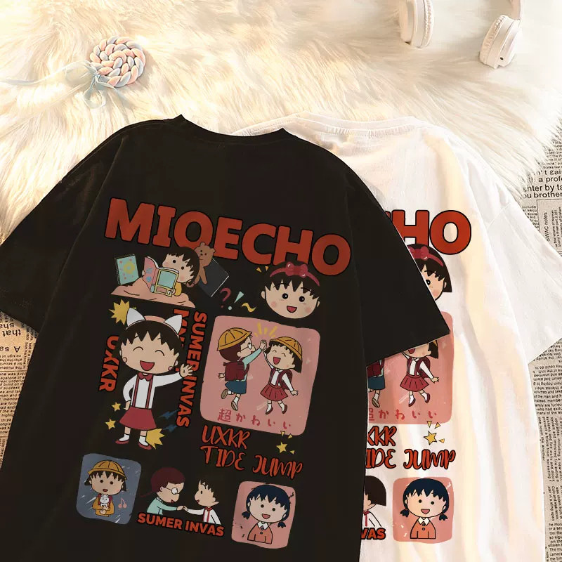 (จัดส่งตลอด24ชั่วโมง)Fanfei เสื้อยืด oversize MIOECHO ลูกเชอร์รี่ พิมพ์ ...