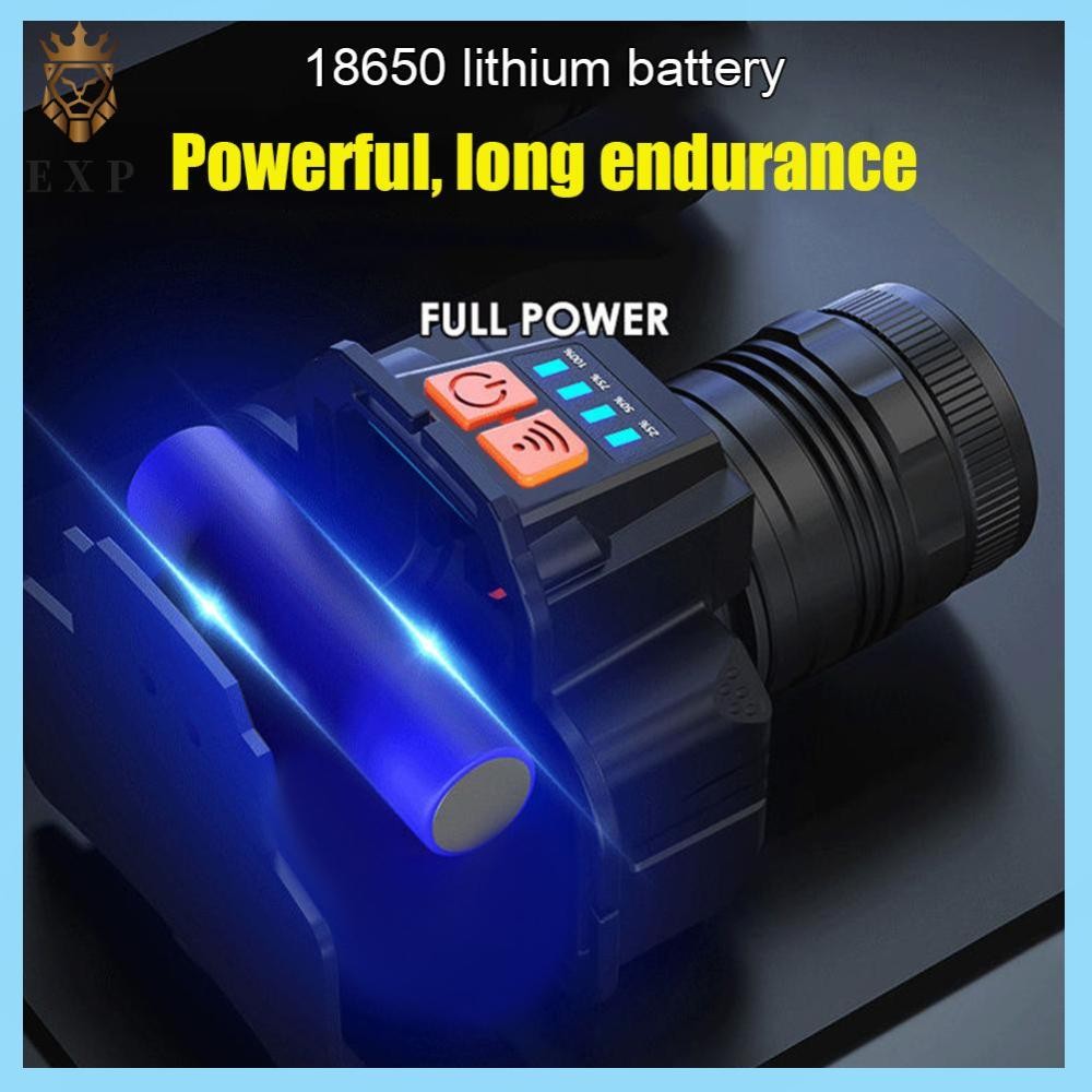 [explosion1.th] ไฟฉายหัวฉุกเฉิน Motion Sensor 300LM สําหรับการตกปลากลางแจ้ง แคมป์ปิ้ง เดินป่า ...