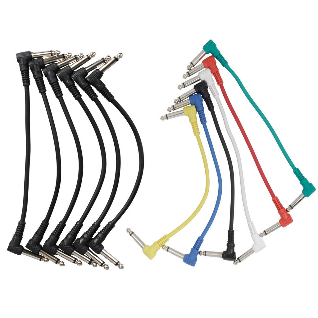 6 Pcs Guitar Effect Pedal Cable Connecting Line Jack Audio Cable ...
