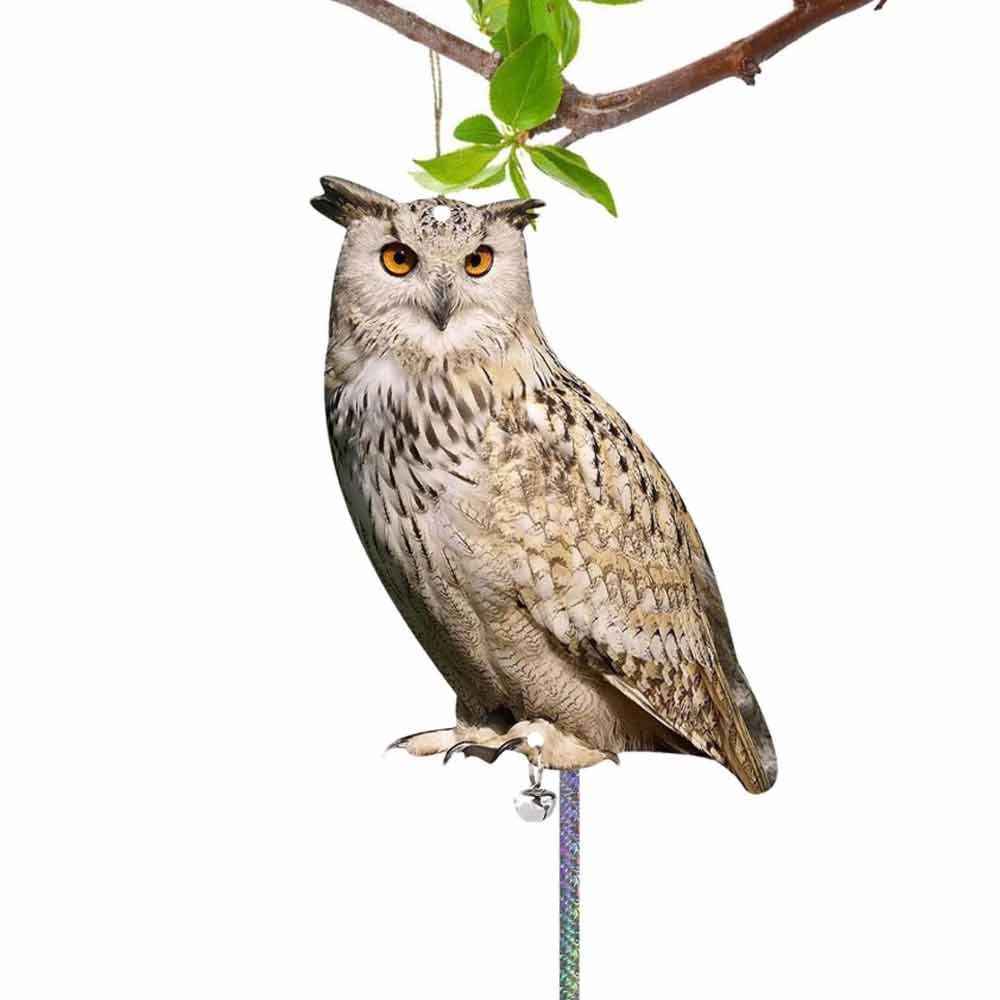 Realistic Bird Deterrent Scare Birds Away Pest Control Owl Decoy Large ...