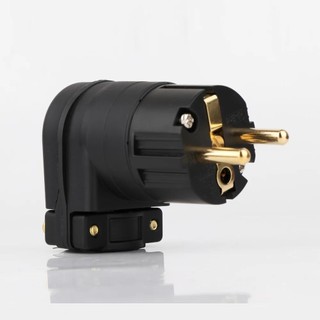 Hi-end Rhodium 24K Gold Schuko Connector มุม Schuko Plug Audio Power ...