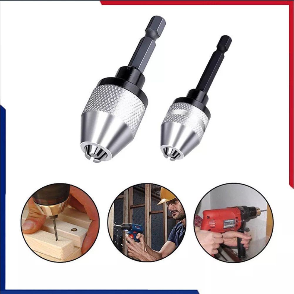 เจาะ Chuck Keyless ไขควง Impact Driver Adaptor ไฟฟ้า Micro มอเตอร์ ...