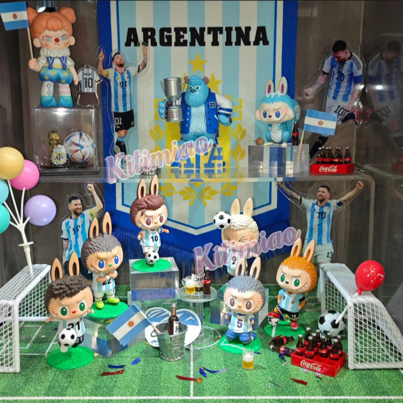 Kitimiao LABUBU Argentina series กล ่ องตาบอด Lionel Messi สไตล ์ ซ ่ ...