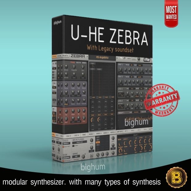 U-He Zebra Legacy v 2.9 | VST Full Software Windows / Mac | Shopee Thailand