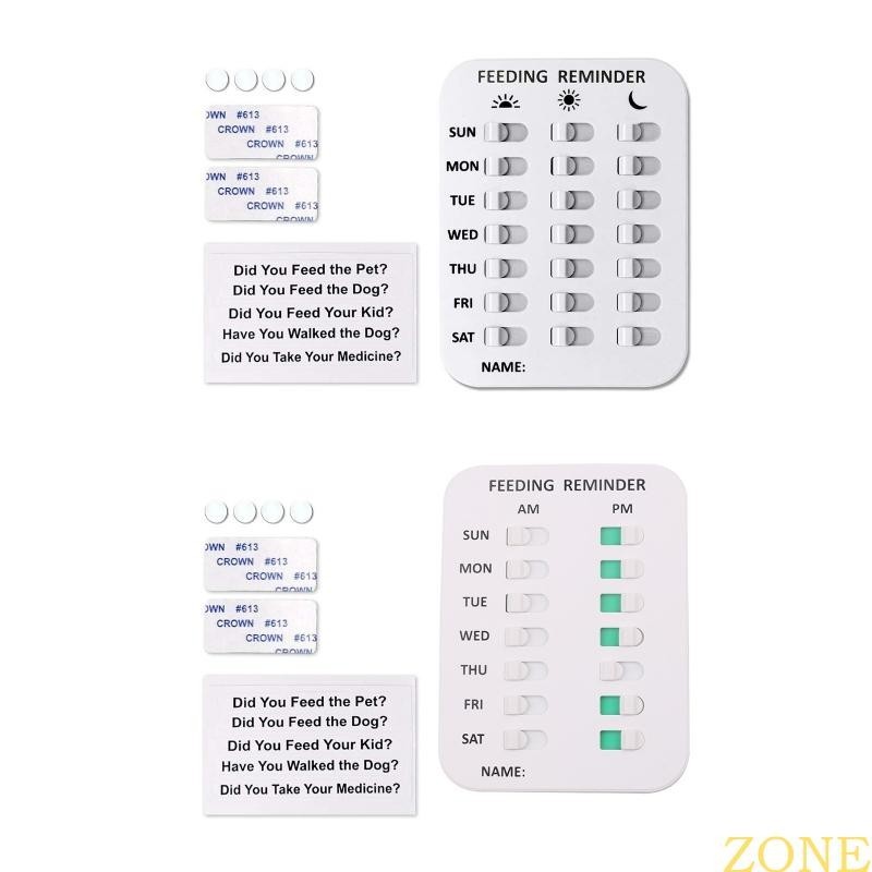 Zong Dog Medication Reminder Feeding Tracker Magnets on Back Mounts ...