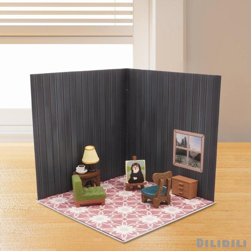 [ 1/12 ฉากหลัง Diorama Storage Scene Organizer โมเดลรถ Action Figures ...