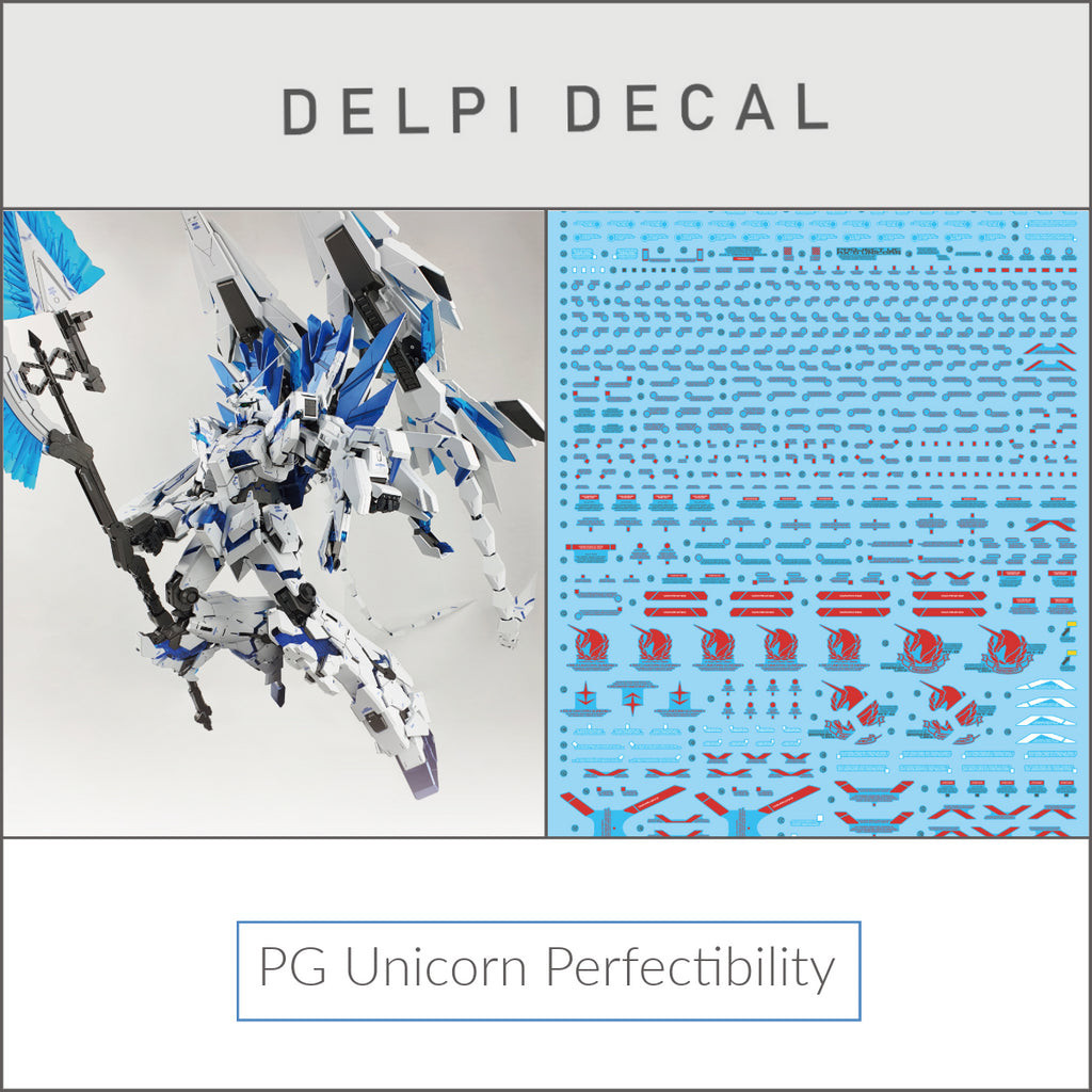 Delpi Water Decal (ดีคอลน้ำ) PG Unicorn Perfectibility Gundam | Shopee ...