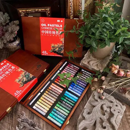 Kuelox Art Soft Oil Pastel Crayon 48 สี Macaron Morandi Artist เกรด ...