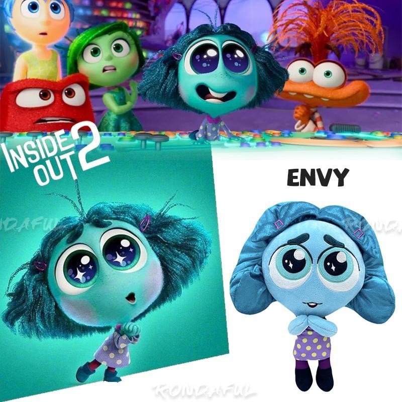 Inside Out 2 ENVY ตุ ๊ กตาตุ ๊ กตาตัวละครภาพยนตร ์ ตุ ๊ กตาตกแต ่ งตุ ๊ ...