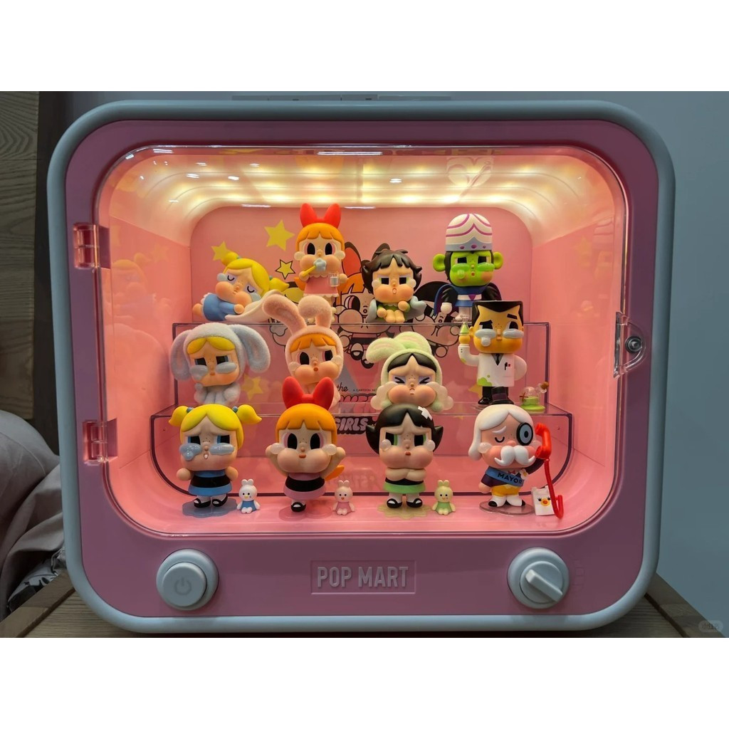Popmart CRYBABY x Powerpuff Girls Series Pink Display Box สินค้าการปรับ ...