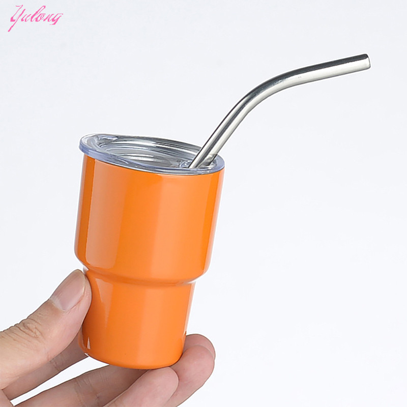 [Yulong] Mini 3 Oz Tumbler สูญญากาศไวน์วิสกี้ฉนวนถ้วยถ้วยกาแฟสแตนเลส ...