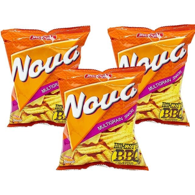 【Direct from Japan】Nova BBQ 78G x 3 ชิ้นชุด Nova BBQ Flavour Multigrin ...