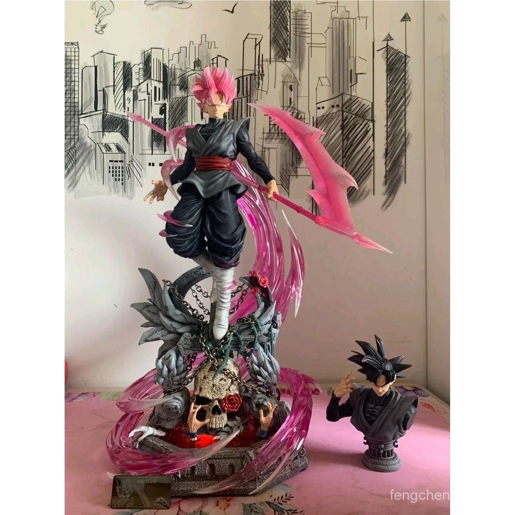 [จัดส่งฟรี] Dragon Ball Anime Pink Kakarot รูป Super Saiyans Stand ...