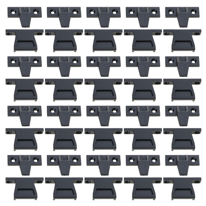 BT 20 ชิ้น Push in Plinth Fasteners ตู้จับหัวเข็มขัดกด Fit แผงคลิป ...