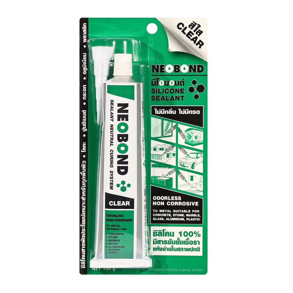 NEOBOND ซิลิโคนใส 100% ขนาด 100 กรัม รุ่น No.4 ไม่มีกลิ่น ไม่มีกรด ...
