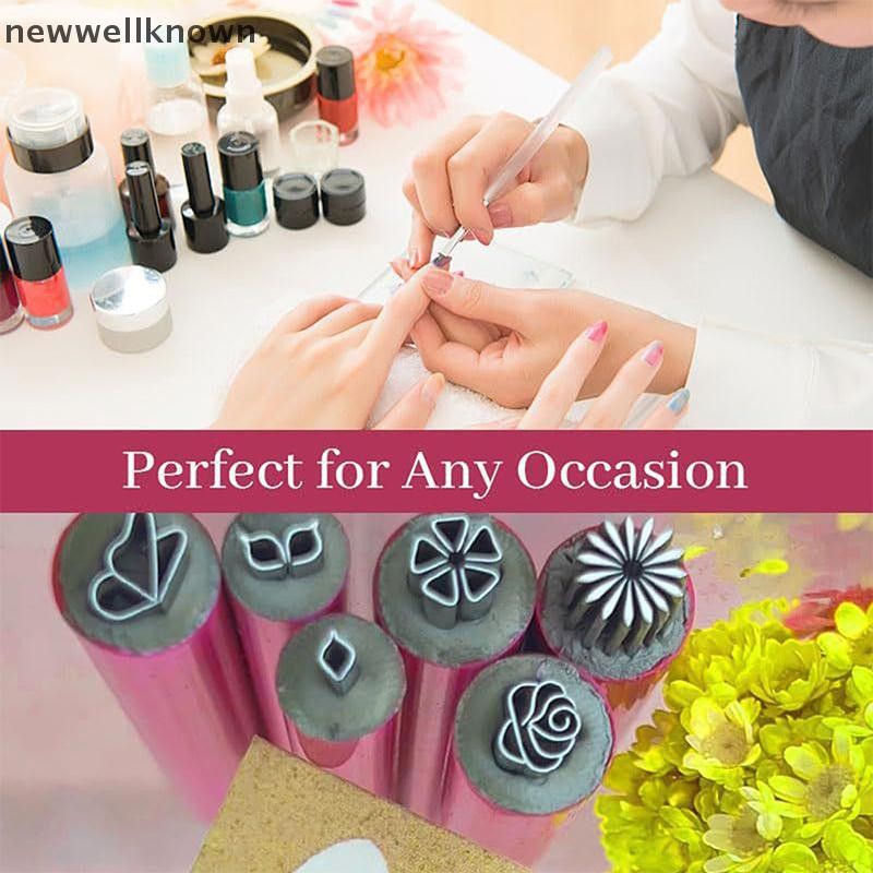 Neth ชุดปากกาซีลเล็บ Graffiti Art Embellishment เครื่องมือเล็บแสตมป์ชุด ...