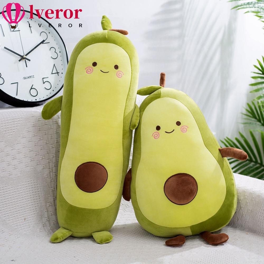 Lveror ของเล่นยักษ์สีเขียว, ตุ๊กตาอะโวคาโดนอนยัดไส้ผลไม้อะโวคาโด, นุ่ม 35/50/65 ซม. หมอนนอนตก ...