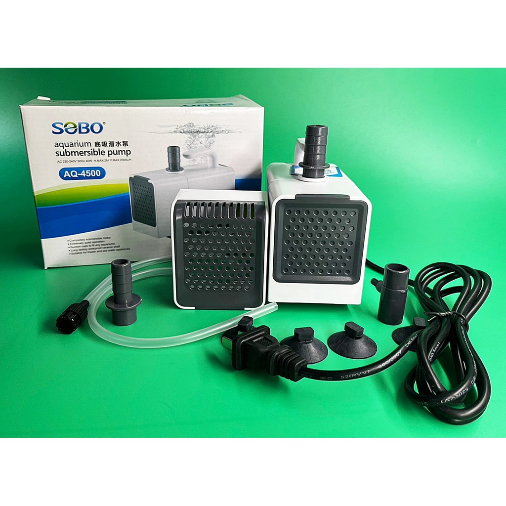 ปั๊มน้ำ SOBO AQ-4500 ปั๊มตู้ปลา สำหรับตู้ปลา บ่อปลา SOBO Series AQ4500 สำหรับน้ำพุ บ่อปลา และ ...