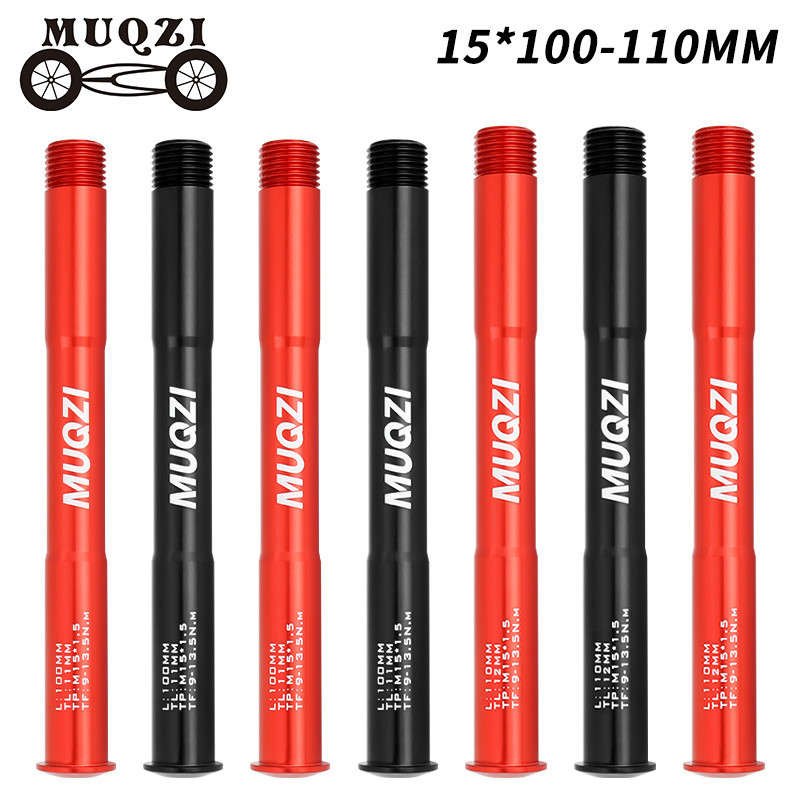 Muqzi จักรยาน Thru เพลา 15x100 15x110 Hub Skewers สําหรับ ROCKSHOX ส้อม Thru เพลา 150 มม.160 มม. ...