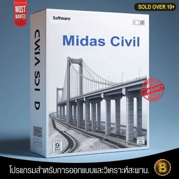 MIDAS Civil 2022 | Full windows Software bridge design | Shopee Thailand